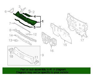 55708-78010 - Cowl Grille - 2015-2020 Lexus | My L Parts