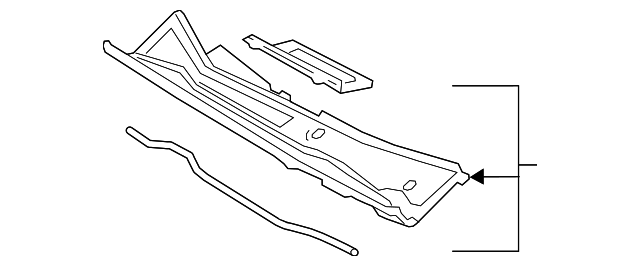 55708-78010 - Cowl Grille - 2015-2020 Lexus | My L Parts