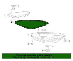 2014-2022 Chevrolet Automatic Transmission Fluid Pan Gasket 25191102 GM ...