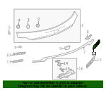 2020-2022 Cadillac Silver Rear Compartment Lid Engine Name Plate ...