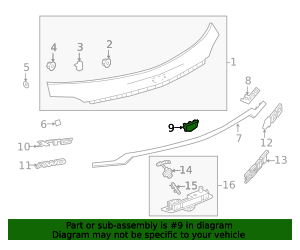 2020-2025 Cadillac XT6 Galvano Silver Liftgate Emblem 84215828 GM ...