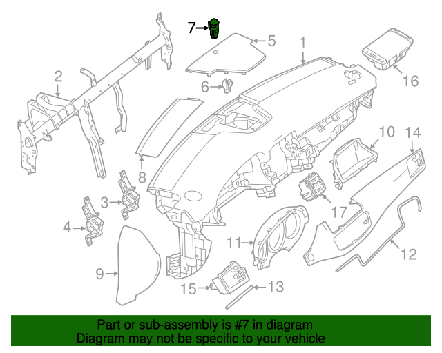 2010-2023 Mercedes-Benz Ambient Light Sensor 204-905-75-01 ...