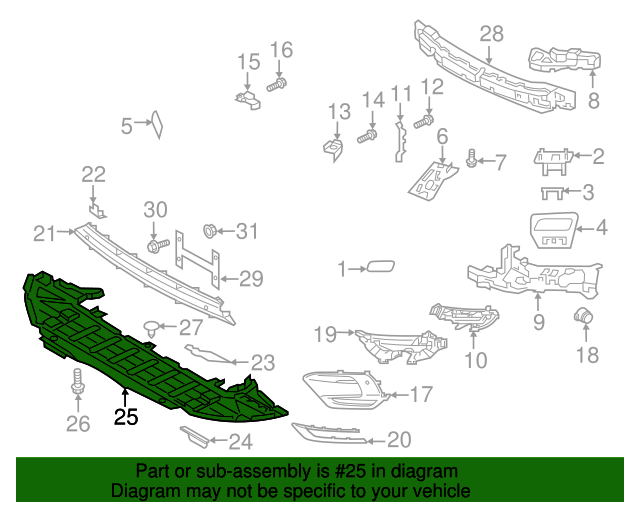 2017-2022 Volvo Air Guide 31690842 | OEM Parts Online