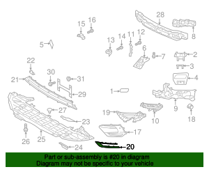 2017-2020 Volvo Trim Molding 31425448 | OEM Parts Online