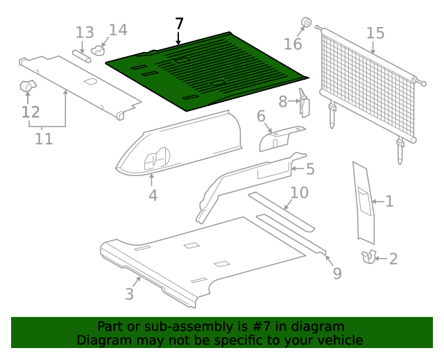 463-684-00-00 - Mat - 2002-2018 Mercedes-Benz | BuyMercedesPartsNow