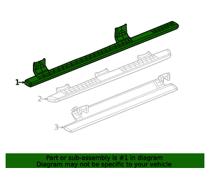 Side Step, Left 68312217AC | Mopar Estores