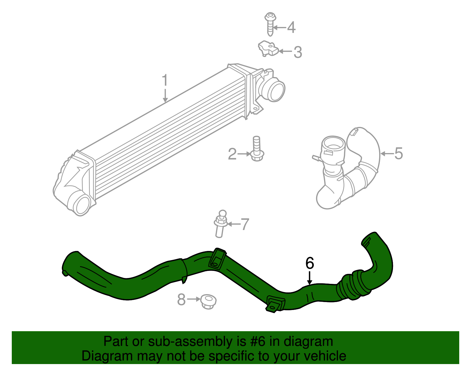 CV6Z-6C646-A - Air Duct 2013-2016 Ford Escape | Big 3 Auto Parts