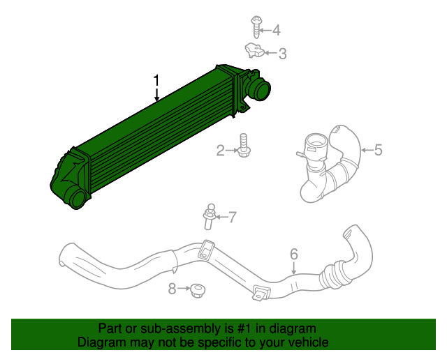 CV6Z-6K775-A - Inter-Cooler 2013-2018 Ford | Ford Parts Direct