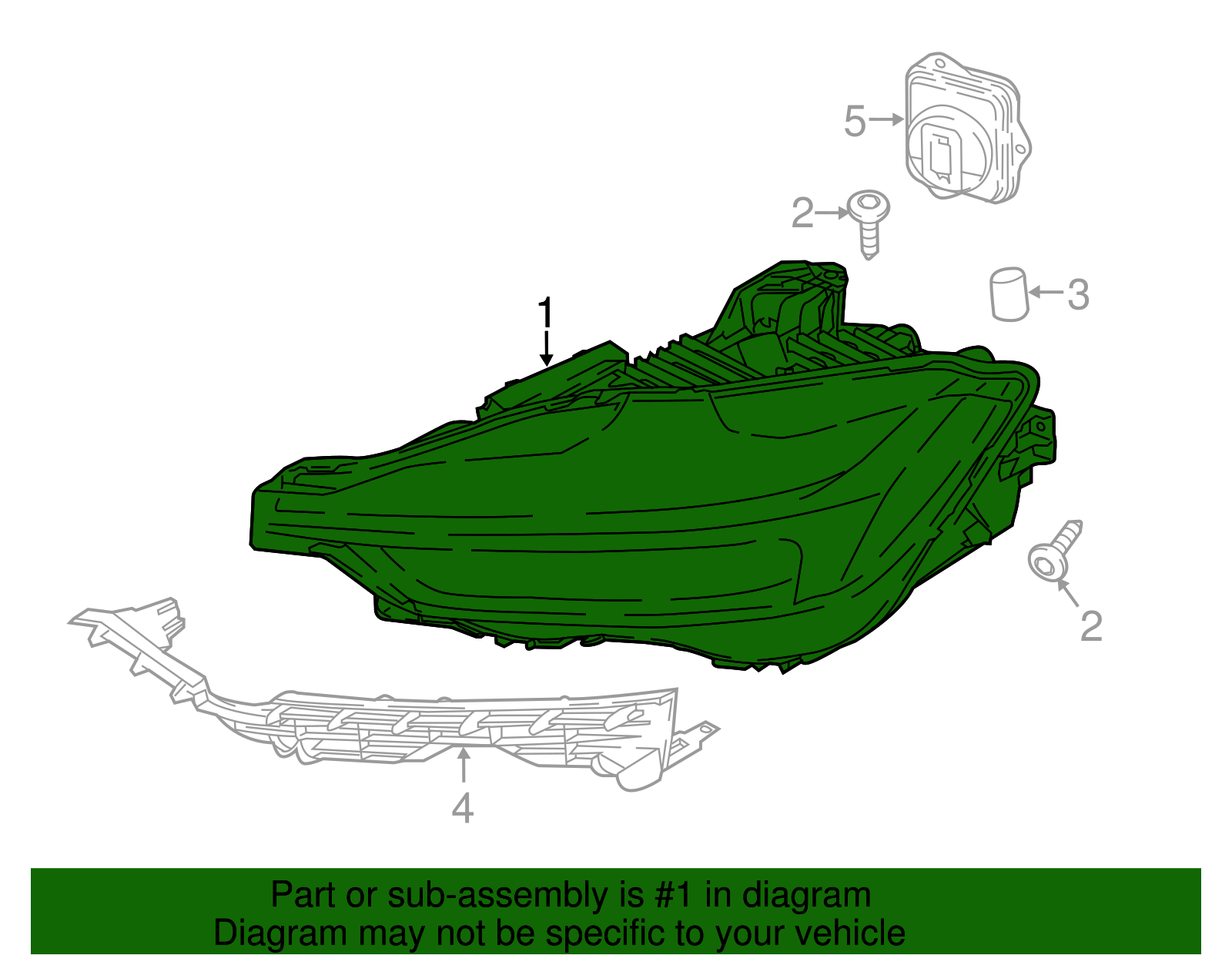 2019-2022 Volvo XC60 Headlamp 32396586 | TascaParts.com