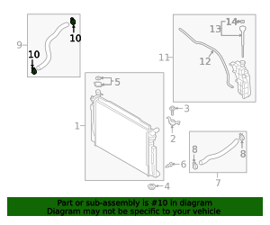 Genuine Connector Hose Clamp for 1991-2024 Hyundai | Part# 25331-2P044 ...