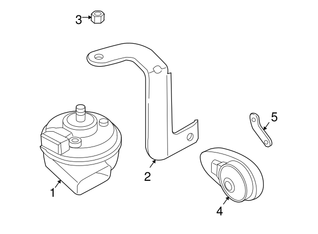 2003-2010 Porsche Cayenne Horn Bracket 955-635-161-01 | Gaudin Porsche ...