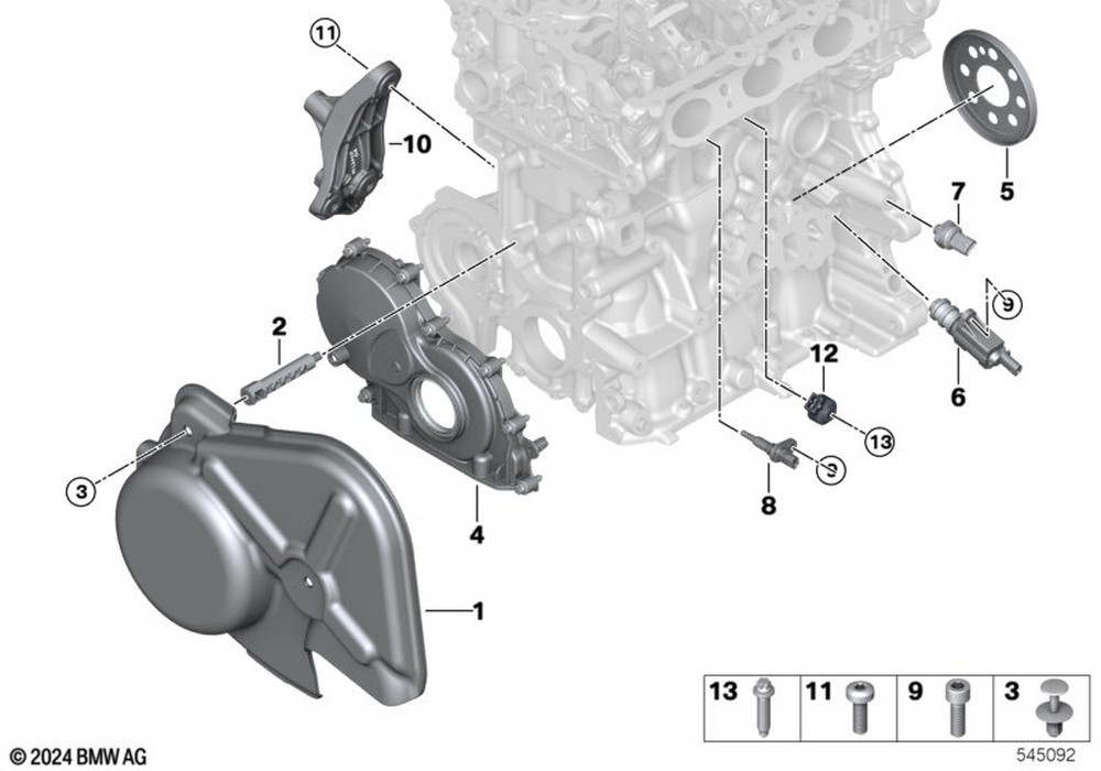 2018-2024 Mini Timing Chain Cover 11148580936 | Retail Performance Auto ...
