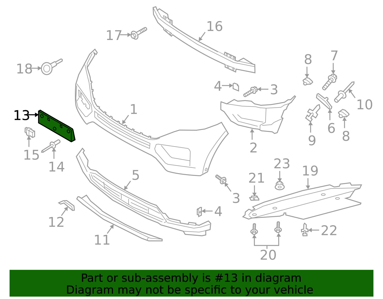 LB5Z-17A385-AA - License Bracket 2020-2025 Ford Police Interceptor ...