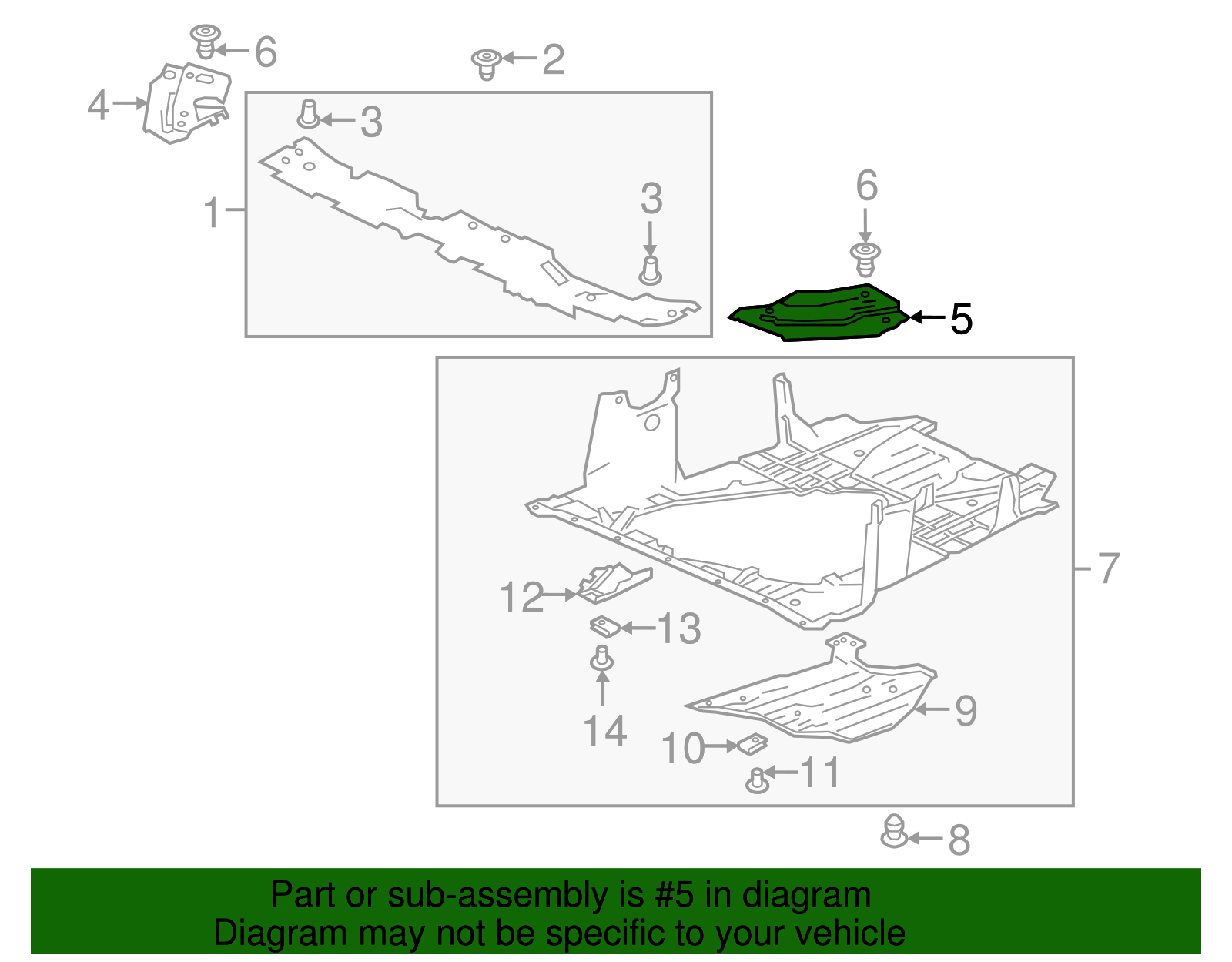 2018-2022 Honda Accord Side Shield 71169-TVA-A00 | Honda Parts Direct