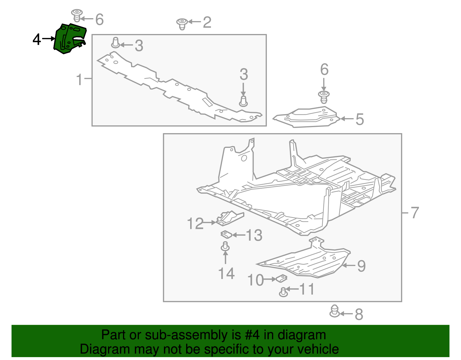 71164-TVA-A00 - 2018-2022 Honda Accord - Cover R Front Grille | Genuine ...
