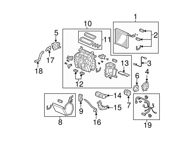 79160-TA5-A21 - Motor Assembly Air Mix (Driver Side) - 2008-2015 Honda ...