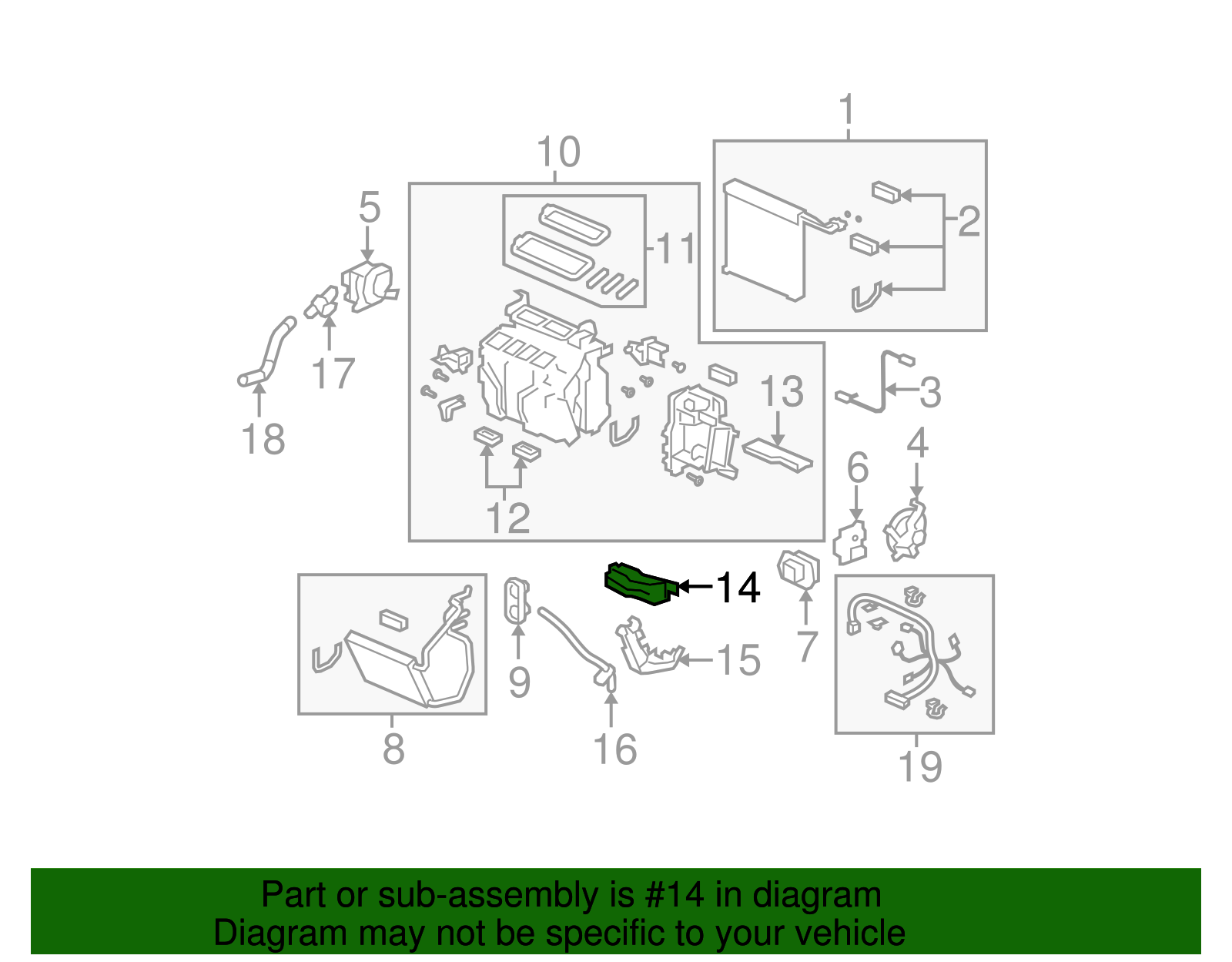 79102-TA0-A01 - 2008-2015 Honda - Duct Assembly Passenger Heater ...