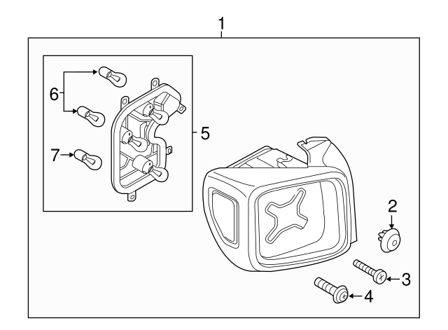 2015-2021 Jeep Renegade Bulb 68230165AA | TascaParts.com