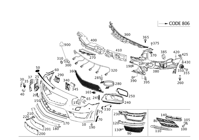 231-885-81-00 - Cover, Bumper Area 2013-2019 Mercedes-Benz | Shop ...