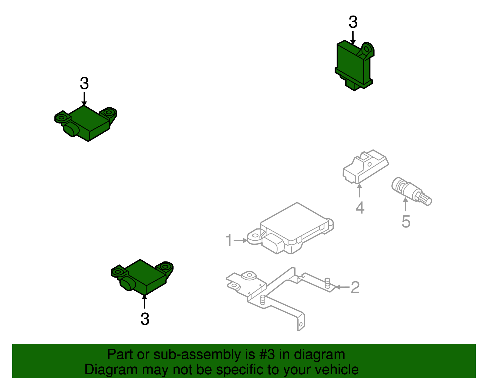 7PP-907-283 - Transmitter 2011-2017 Volkswagen Touareg | Volkswagen ...