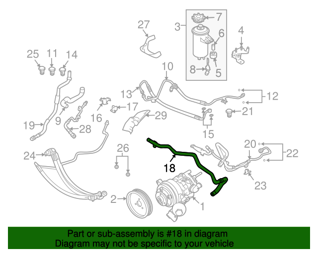 Genuine BMW 32-41-6-850-758 | Power Steering Suction Hose | FREE ...