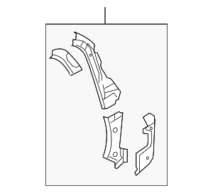 C235-71-44XB - 2006-2010 Mazda 5 - Rear Outer Panel | Mazda Part Direct