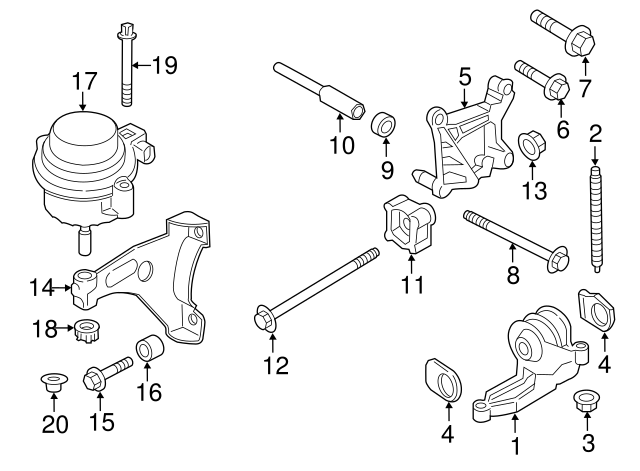 2013-2016 Porsche Engine Carrier 9A1-375-046-02 | Gaudin Porsche Parts