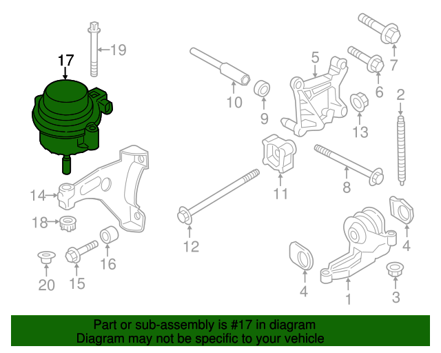 2013-2016 Porsche Trans Mount 981-375-049-02 | European OEM Parts Direct