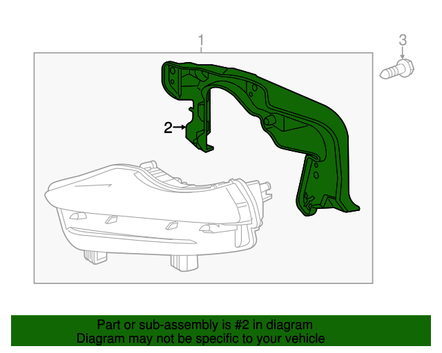 2014-2016 Toyota Highlander Mount Bracket 8143A-0E010 | Toyota Parts
