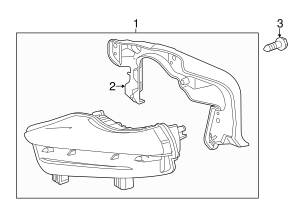 2014-2016 Toyota Highlander Mount Bracket 8143A-0E010 | Toyota Parts Center