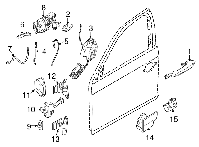 51-21-7-227-735 - Left operating rod 2012-2018 BMW | AutoNationParts.com