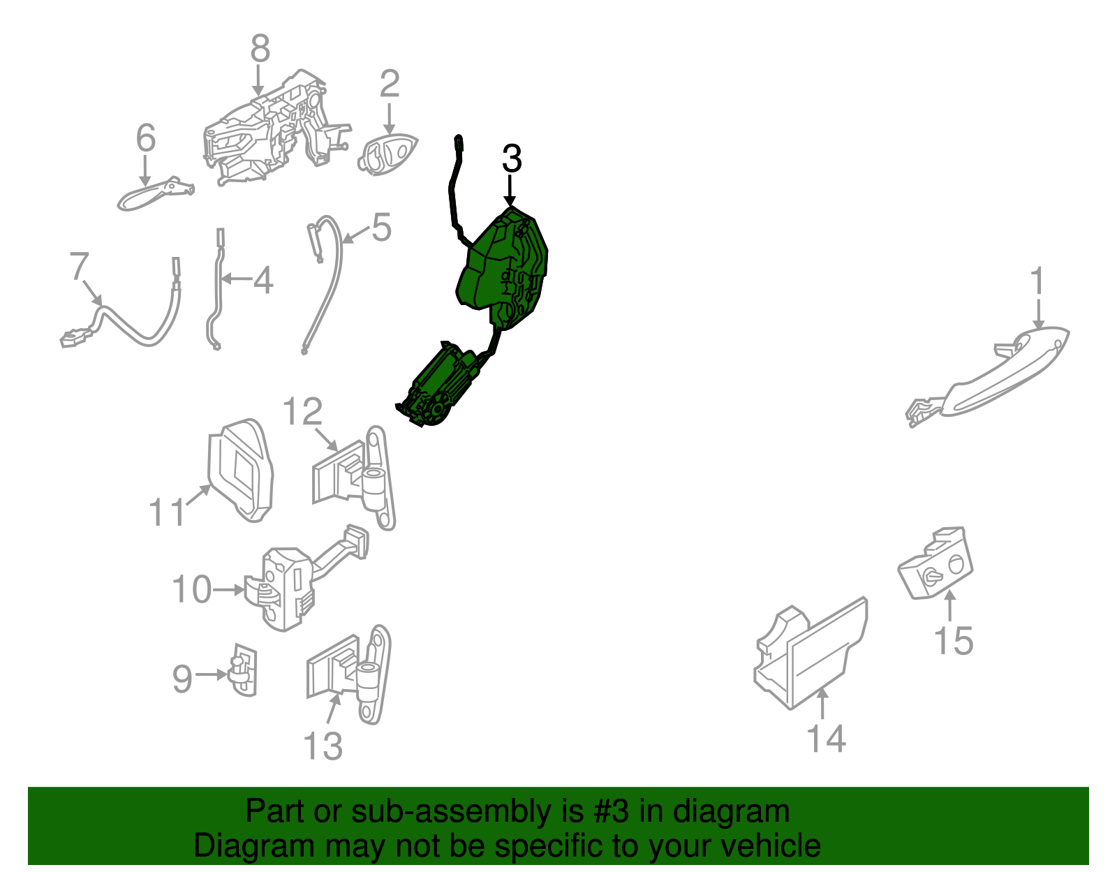 51215a36f13 - 2012-2018 BMW Lock Actuator (51-21-5-A36-F13) | BMW of ...