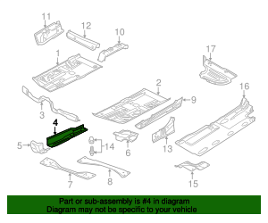 2006-2018 Volkswagen Side Rail 3C0-803-729 | OEM Parts Online