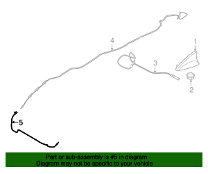 2017-2021 Kia Sedona Antenna Cable 96220-A9350 | QuirkParts
