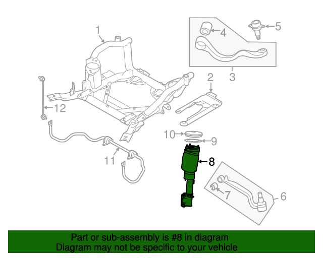 LR032567 - Air Spring - 2010-2012 Land Rover Range Rover | Land Rover ...