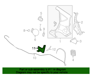 93882-9MB0A - Deflector - 2015-2019 Nissan Versa Note | Conicelli ...