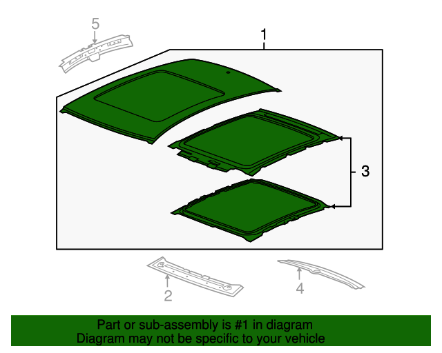 22773487 GM Roof Panel | GM Parts Store