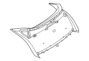 167-740-25-00-9051 - Lift Gate Trim 2021-2023 Mercedes-Benz | Mercedes ...