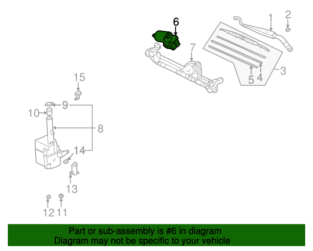 85110-AA020 - Motor - 1992-2001 Toyota Camry | OEM Genuine Toyota Parts
