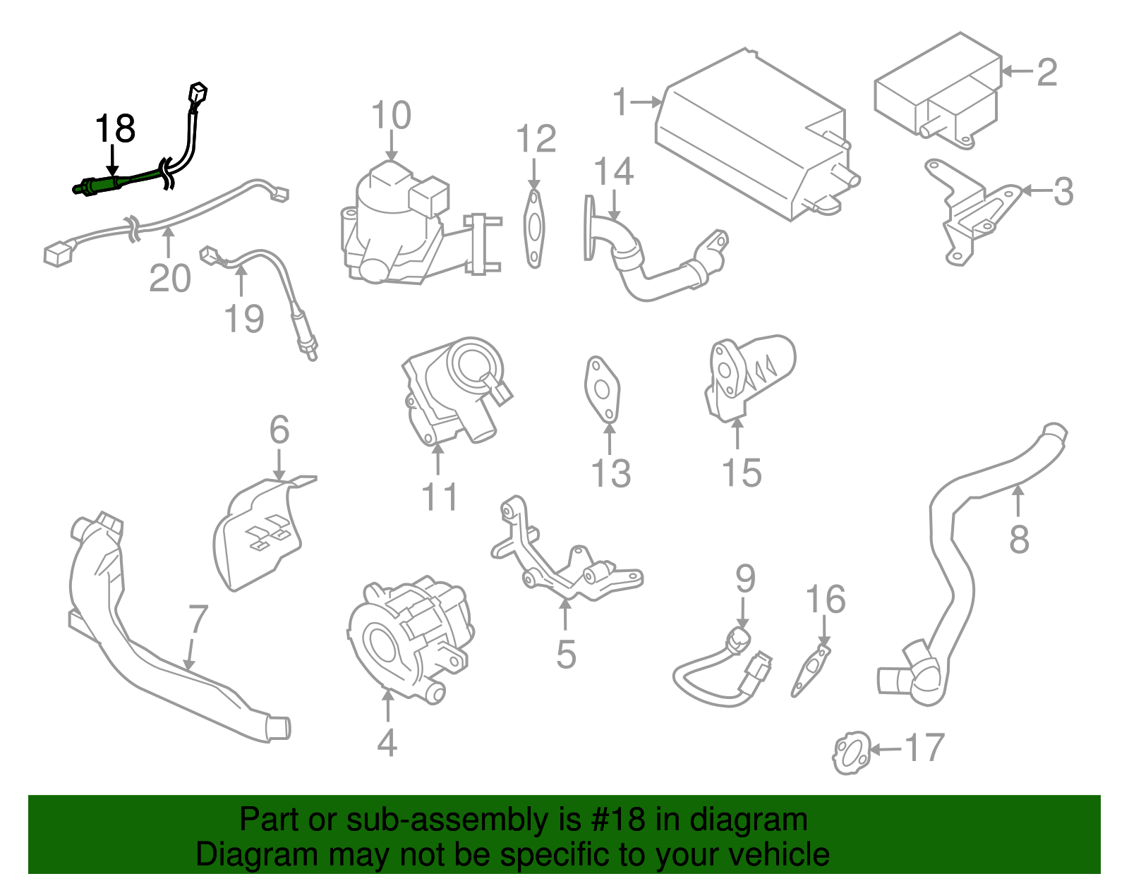 22641AA490 - Sensor 2008-2009 Subaru | Subaru Direct Wholesale