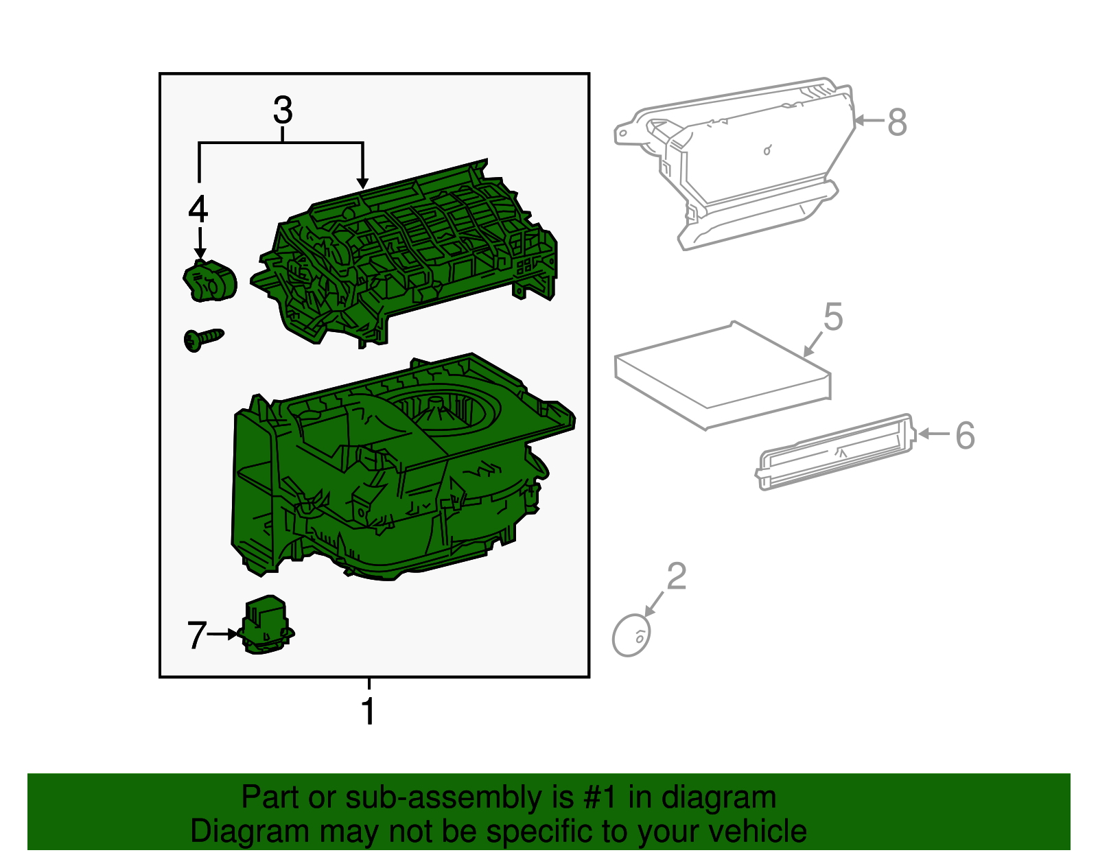 2018-2022 Toyota C-HR Blower Assembly 87130-F4030 | Toyota Parts Center