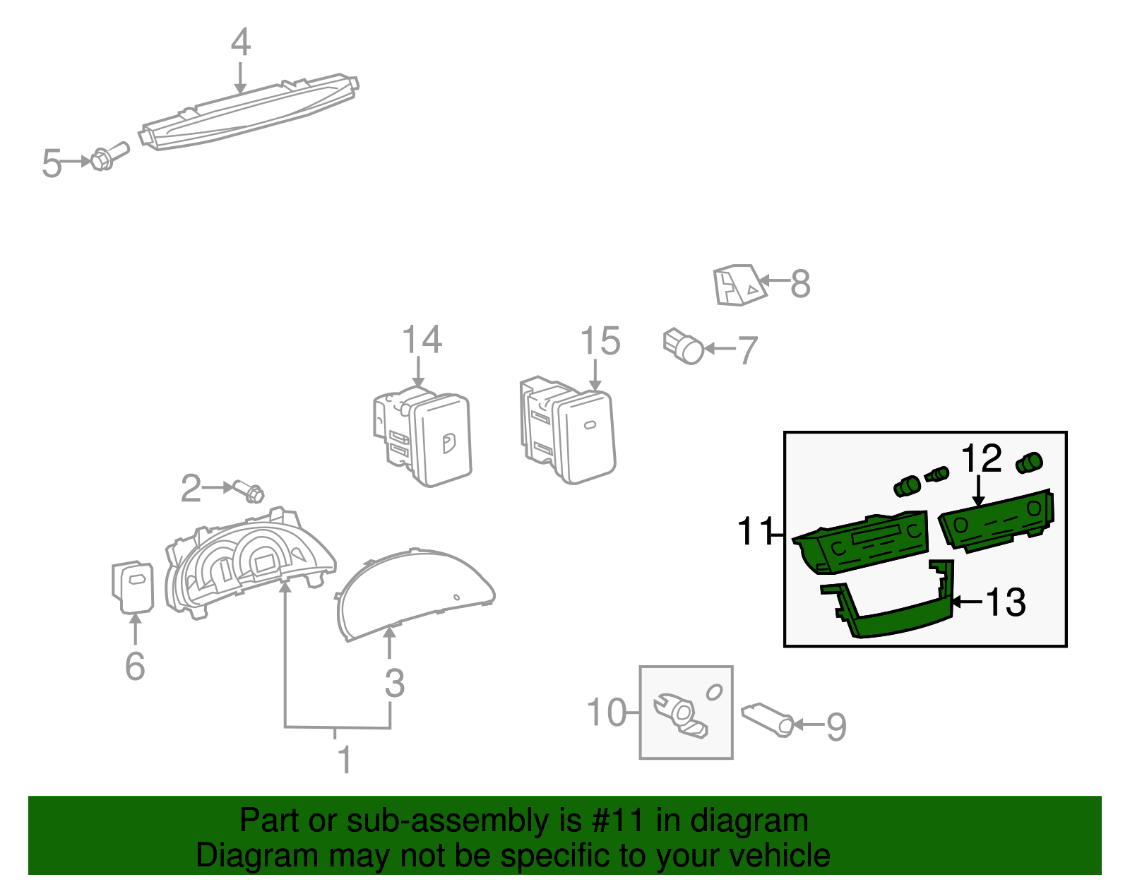 55900-06290 - 2009-2011 Toyota Camry - Dash Control Unit | Sparks Parts