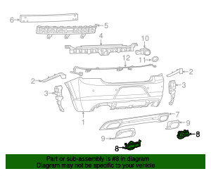 2015-2021 Dodge Charger Tailpipe Extension 68226557AB | TascaParts.com