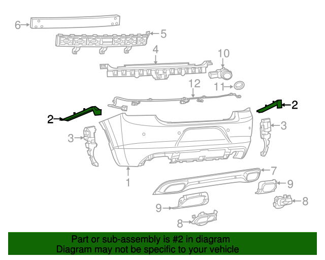 2015-2021 Dodge Charger Side Support 68226565AE | TascaParts.com