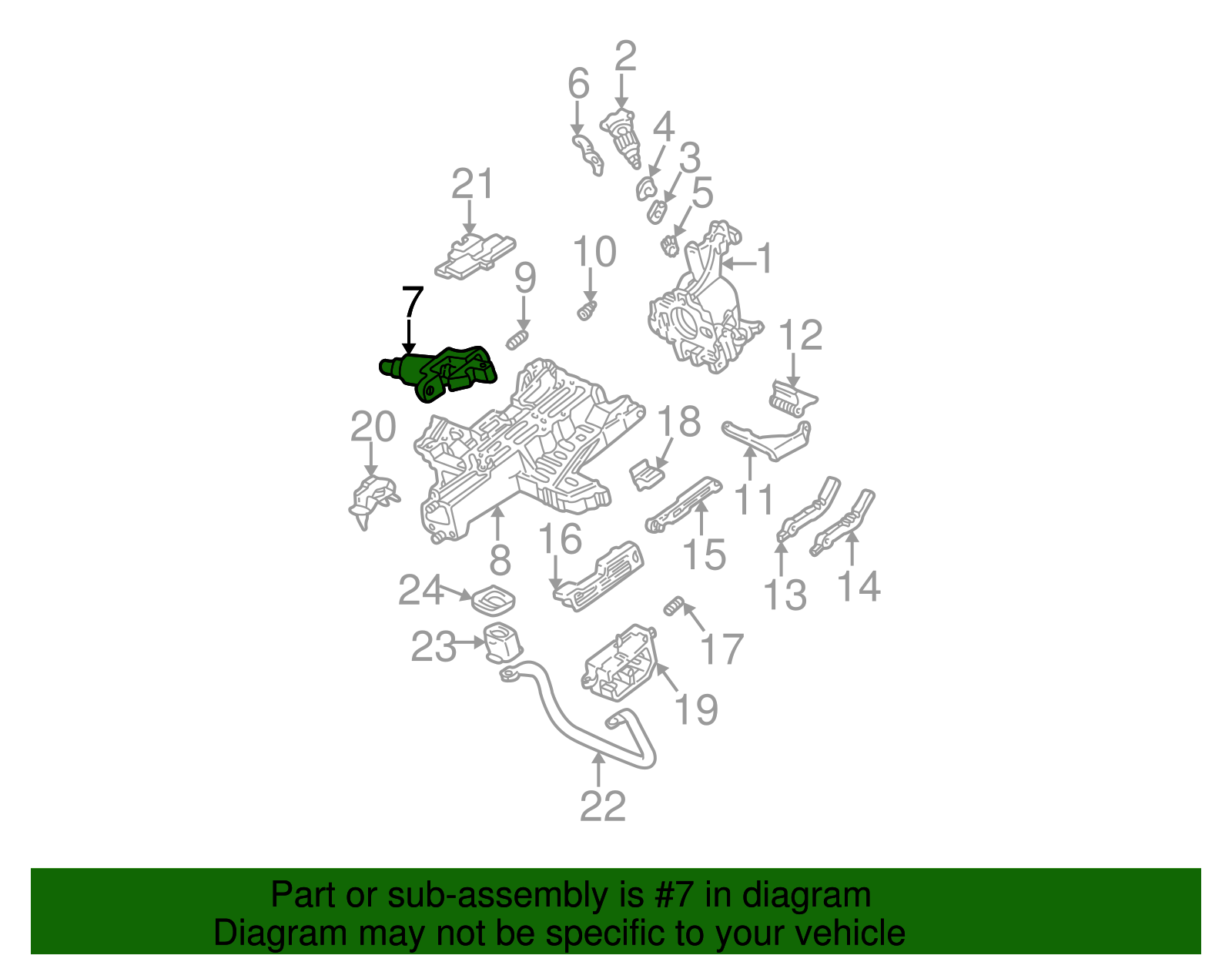 F2DZ-3Z719-A - Shift Interlock Solenoid 1990-2011 Ford | Ford Parts Direct