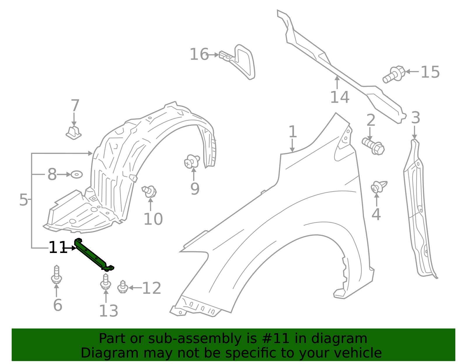 2018-2023 Subaru Crosstrek Retainer Plate 59123FL050 | Subaru Parts Store