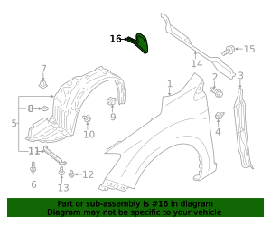 59131FL030 - Insulator 2018-2023 Subaru Crosstrek | Subaru Direct Wholesale