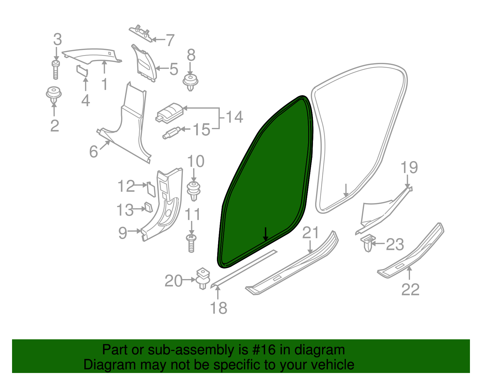 51727122433 - Opening Trim 2004-2010 BMW | Genuine BMW Parts