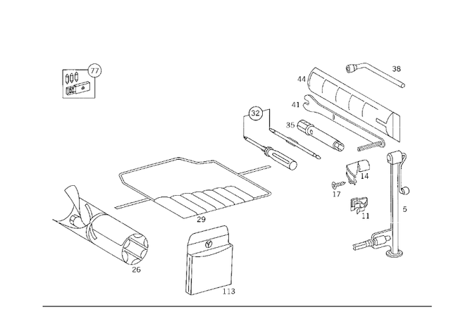 1990-2004 Mercedes-Benz Tool Bag 314-585-00-01 | Mercedes-Benz Parts