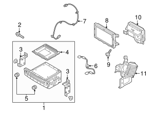 96560-B1EB2-4X - Receiver - 2020 Genesis G80 | World OEM Parts Hyundai